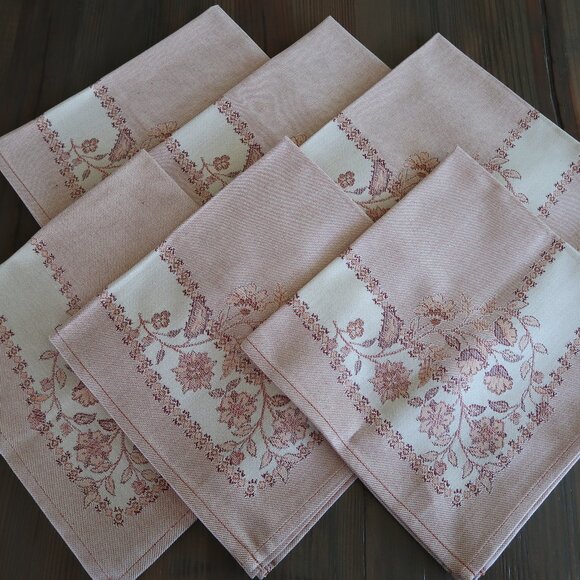 Vent du Sud | Dining | 6 Rare Vent Du Sud France Floral Dinner Napkins ...